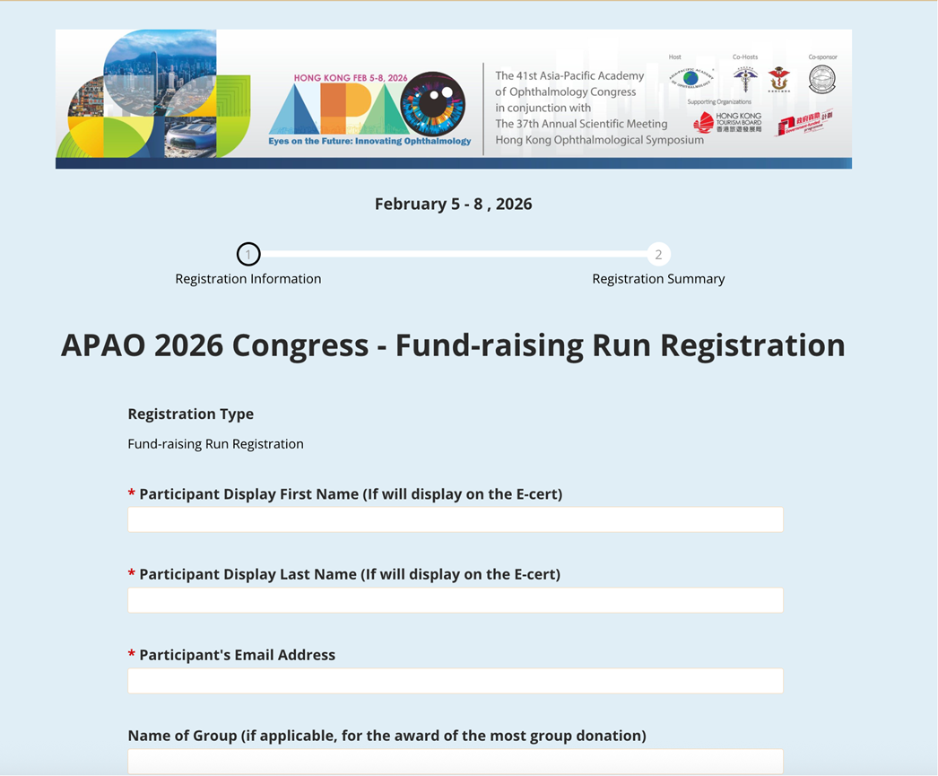 APAO Fundraising Run – APAO® 2026