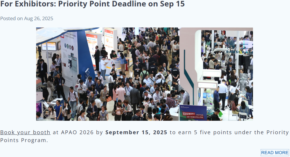 APAO® 2026 – The 41st Asia-Pacific Academy of Ophthalmology Congress